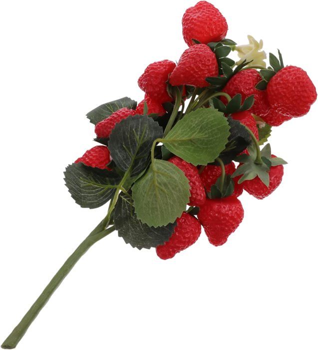 Myrtille Simulée Fraise Rouge Réaliste Décorations Vertes Citrons ...