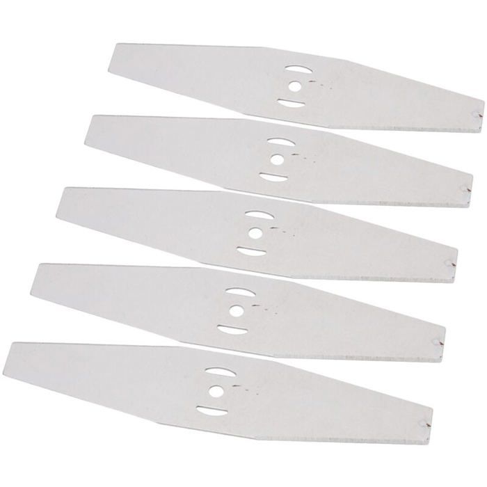 5 Lames de Rechange pour Coupe Herbe Acier Lames de Tondeuse Gazon en Acier Avec Lames ...