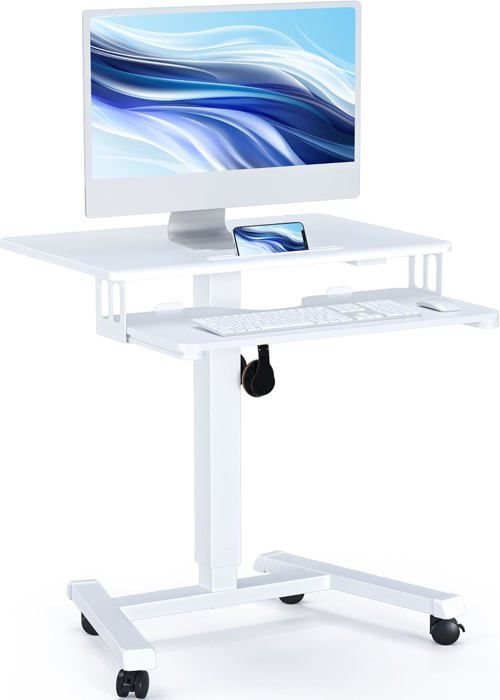 Bureau Debout Mobile Avec Plateau Pour Clavier, Podium Mobile, Station ...