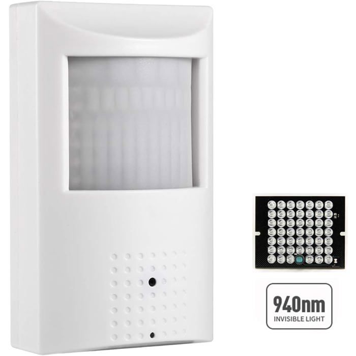 PIR Pinhole Caméra IP,Sténopé 3,7 mm Intérieur Caméra de Sécurité 940nm ...