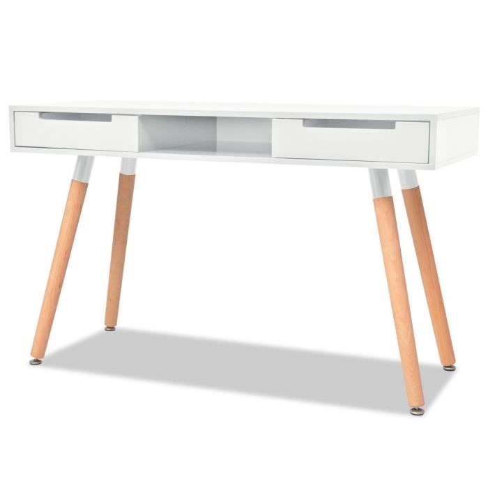 TABLE CONSOLE - CONSOLE EXTENSIBLE--Table console MDF Bois d'hêtre 120 ...