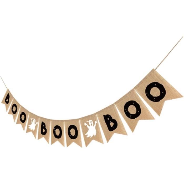 Boo Bannière Guirlande Joyeux Anniversaire Bannière Halloween Fanion ...