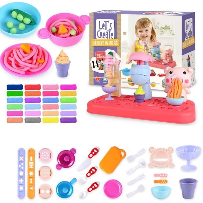 Pâte à Modeler - 24 Couleurs Ensemble de pâte à Modeler Non Toxique ...