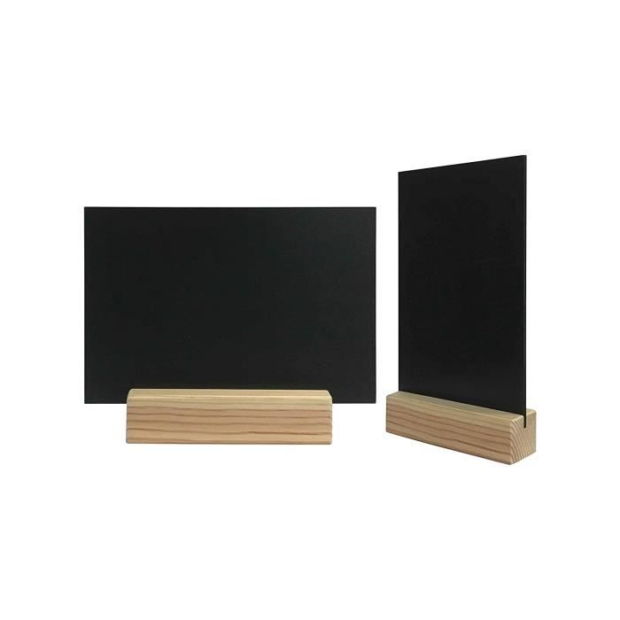 Porte menu de table en bois brut dimensions 15 x 3,6 x 2,3 cm avec ardo ...