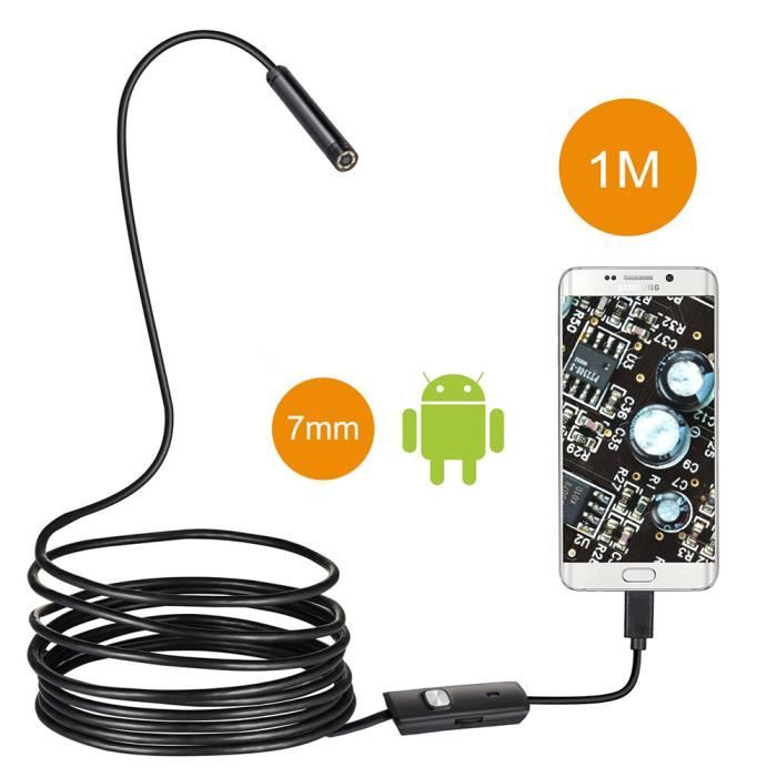 Caméra miniature,Caméra endoscopique USB, objectif, câble étanche ...