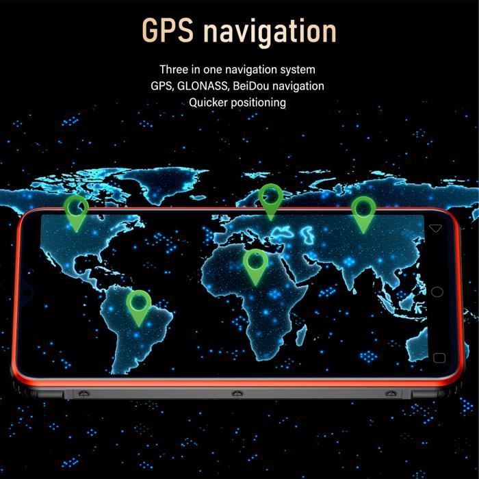 ETO- smartphone robuste Téléphone débloqué robuste de 5,0 pouces pour ...