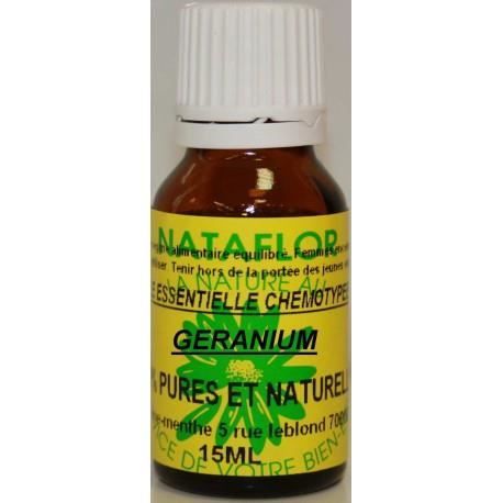 HUILE ESSENTIELLE GERANIUM odorant Pelargonium graveolen 15ML. 0,06 ...