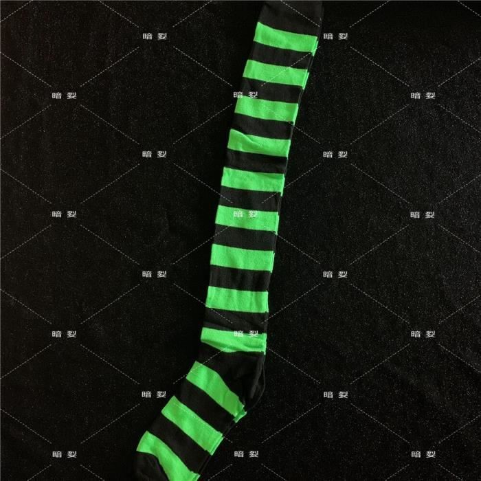 Bas,Chaussettes japonaises à rayures bleues, blanches, violettes et ...