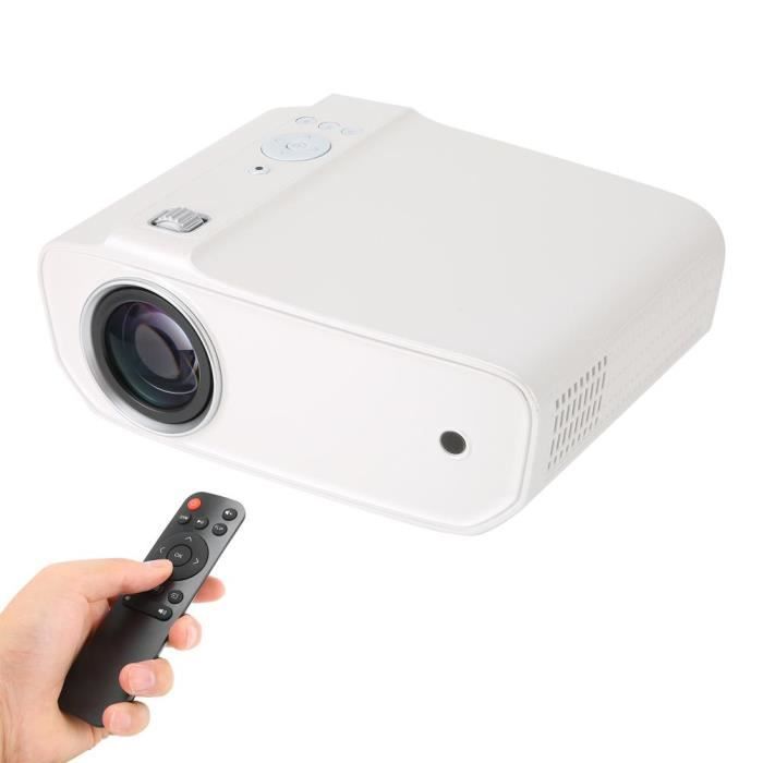 Qiilu projecteur LED Mini projecteur Full HD 1080P LED Portable Pearl ...