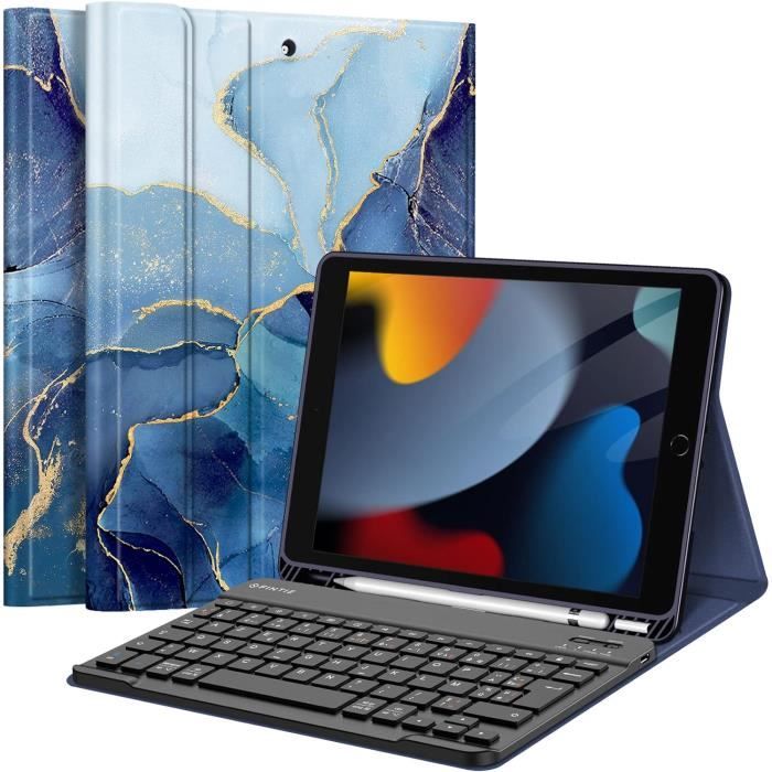 Clavier Pour Ipad 9Ème Génération 2021-Ipad 8 2020-Ipad 7 2019 10.2 ...