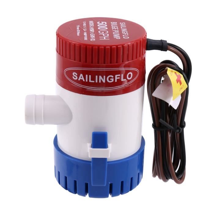 SAILINGFLO 12V 500GPH Mini Bateau Pompe de Cale Pompe de Cale 12V ...