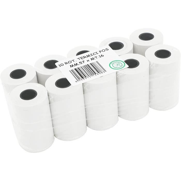 HCT STYLE Rouleau Tpe Carte Bancaire,Rouleau Cb 57 Mm Longueur 16 M ...