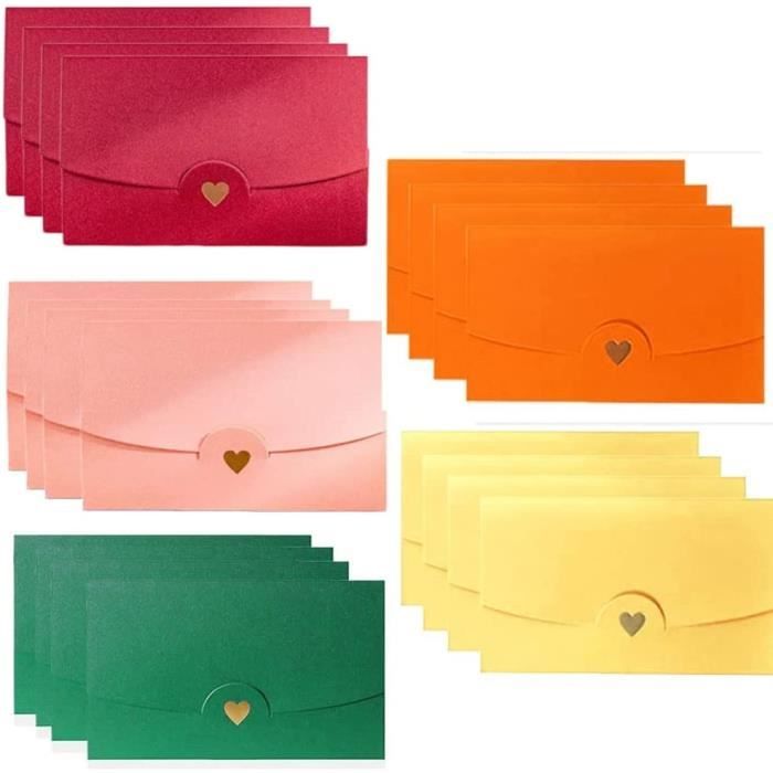 Enveloppe de La Carte-cadeau, 20 Pièces Mignon Enveloppes, Enveloppes ...