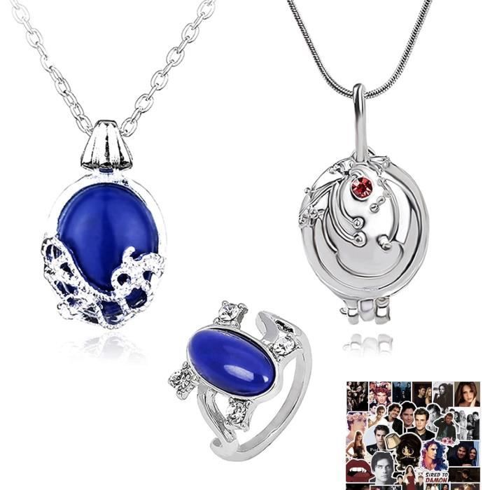 The Vampire Diaries Lot De 13 Colliers Avec Pendentif En Forme De ...