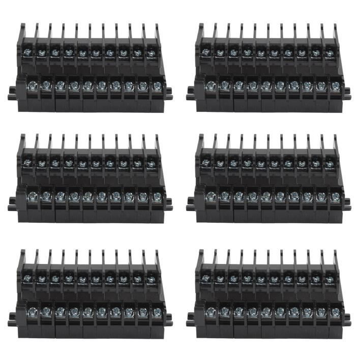 VBESTLIFE Bornier Pcb Bornier à vis TBD-10 Rail Combiné Double Couche ...