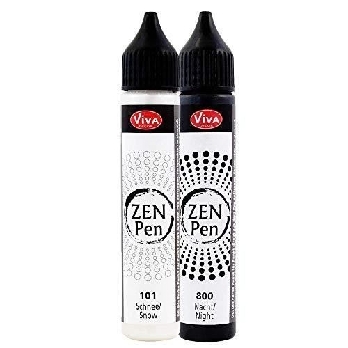 VIVA DECOR KIT ZEN PEN (YIN ET YANG, 2X28ML) STYLO À PERLE 3D - STYLOS ...