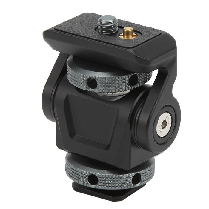 Zerone support rotatif Caméra Hot Shoe Mount 360 ° Rotation Tilt 140 ...