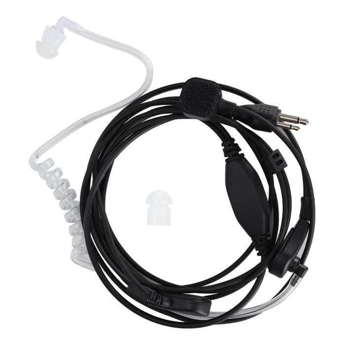 HURRISE casque PTT Écouteur, casque radio bidirectionnel, écouteur à ...