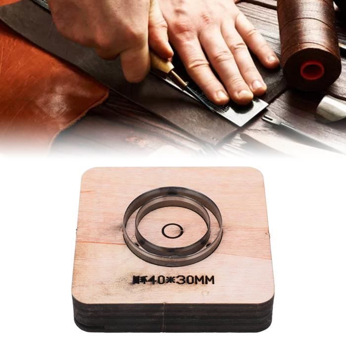 LAM-matrice de découpe en cuir bricolage Cuir métal coupe Die rond ...