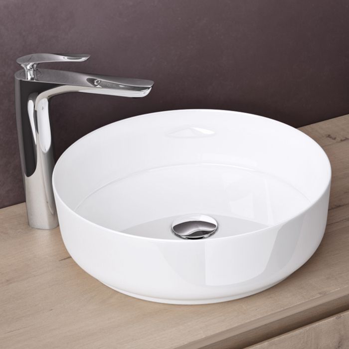 Doporro Lavabo Vasque à Poser Blanc 40x40x13 cm Lave Mains Rond en ...