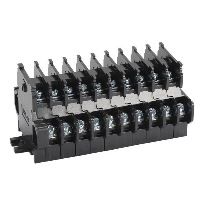 VBESTLIFE Bornier Pcb Bornier à vis TBD-10 Rail Combiné Double Couche ...