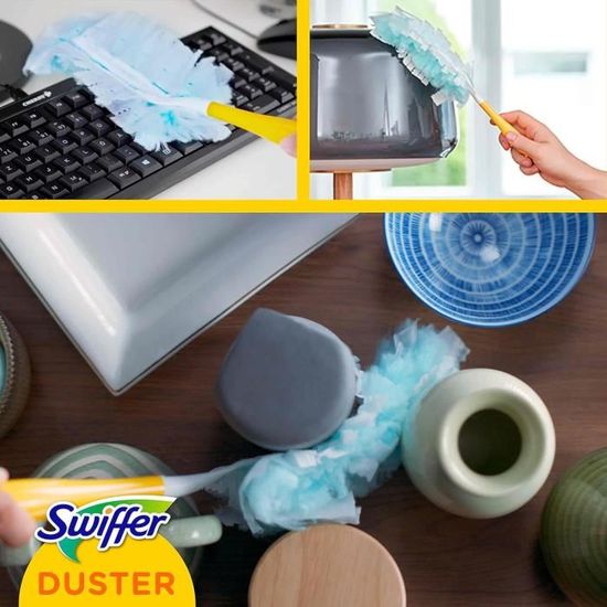 Swiffer Kit Recharge Plumeau et Balai, Inclus 23 Recharges Duster ...