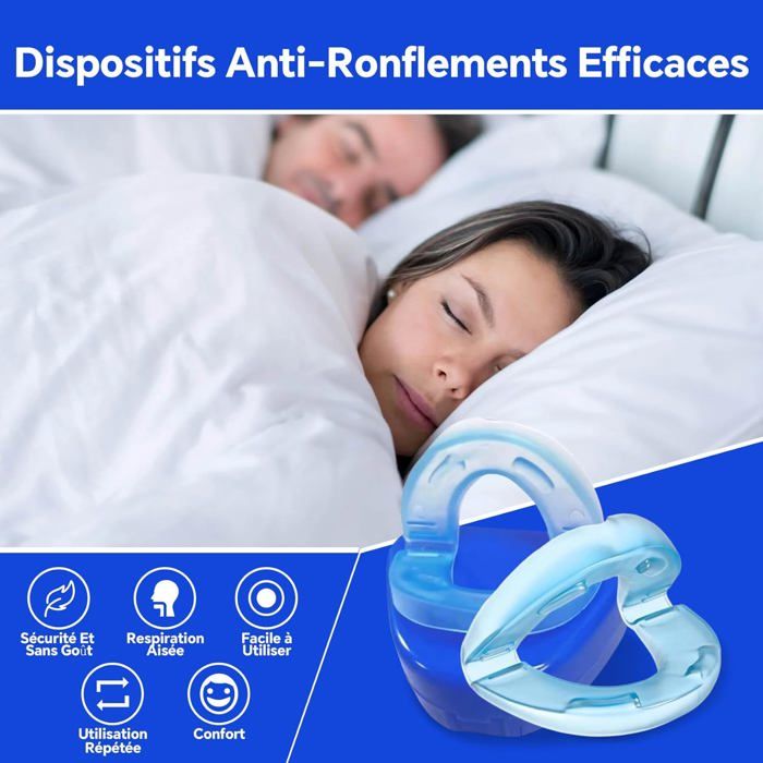 Snorva Anti Ronflement, Protege Dent Snore, Embout Buccal Anti ...