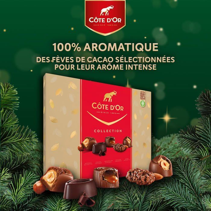 Chocolat Noël - Côte d’Or Mini Roc Mix 279g et Coffret Collection 345g ...