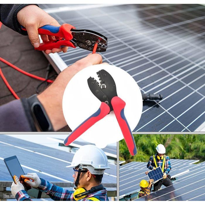 Pince à sertir pour panneau solaire pince à sertir pour câble solaire 2 ...