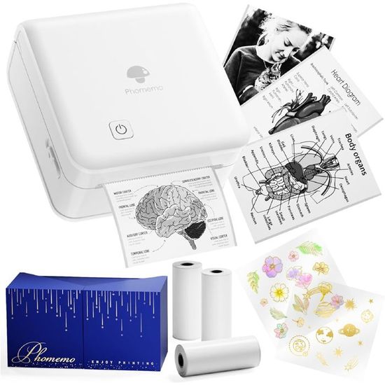 Phomemo Mini Printer - P2S 300 dpi Portable Thermal Photo Printer ...
