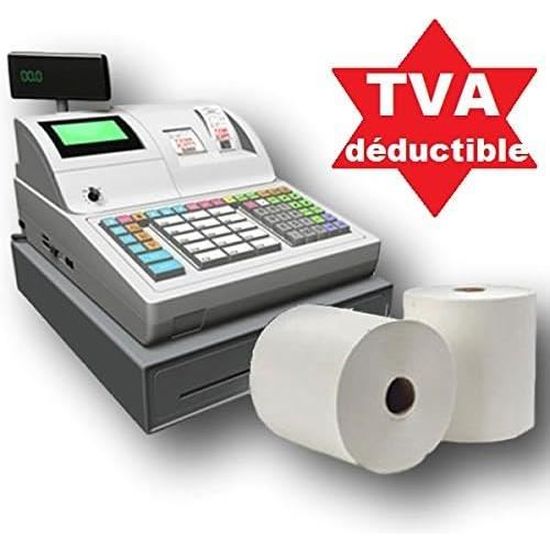 Recharge de 10 bobine papier thermique pour caisse enregistreuse ticket ...