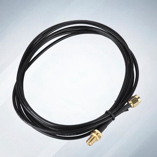 XIJ Cble coaxial Coaxial cable, 2 meters SMA male to SMA female black ...