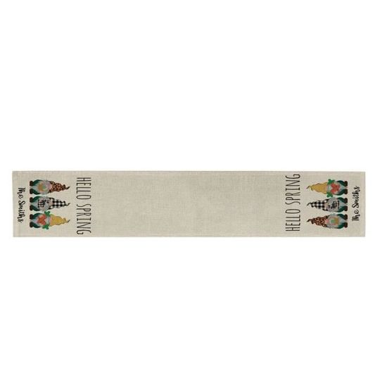 Chemin de Table de Pâques Gnome Printemps Famille Bunny Carrot Cloth ...