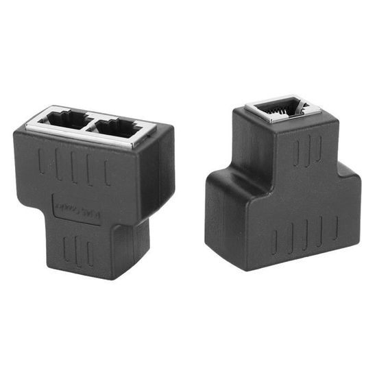 TMISHION Cable Extender Splitter, RJ45 Female Interface Ethernet Cable ...