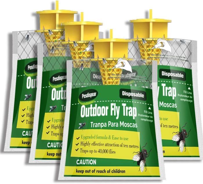 Pesidspear Piege A Mouche Exterieur, Attrape Mouche, Anti Mouche À ...
