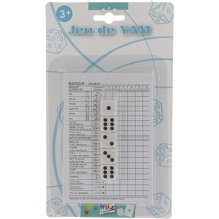 Jeu de Yam - 5 des et feuille - Cdiscount Jeux - Jouets