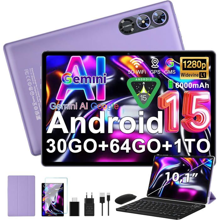 Tablette Android 10 pouces - SWAPY - F11 - Android 15 - 30 Go RAM - 64 ...
