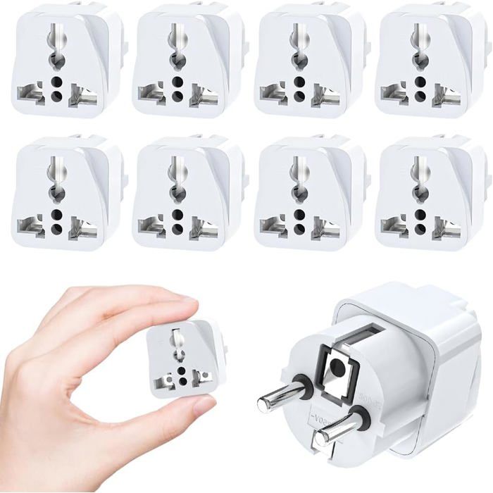 Adaptateur Universel Vers France, 8 Pièces Adaptateur Prise Chine Vers ...