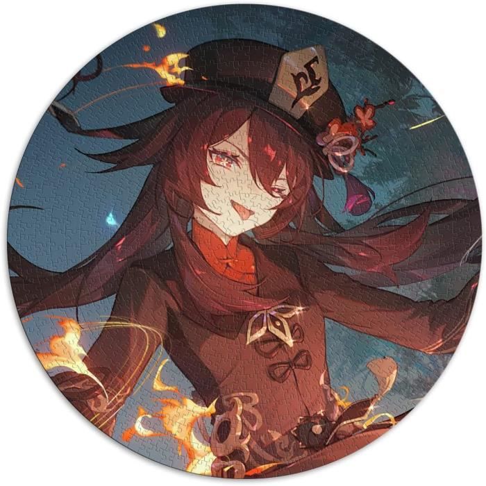 Pour Adultes 1000 Pièces Puzzle Cadeaux Genshin Impact Hu Tao Puzzles ...