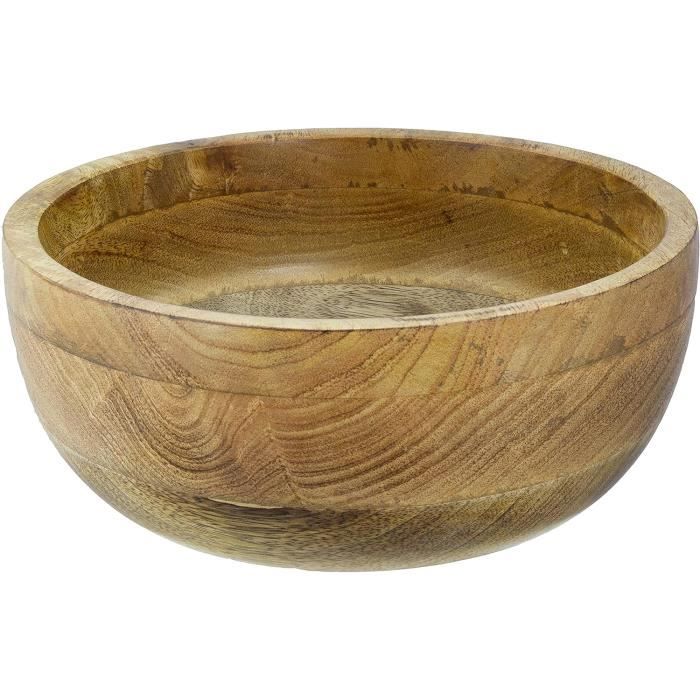 Grand Saladier En Bois De Manguier, Xxl, 24,5Cm Ø X 9,5 Cm De Haut ...