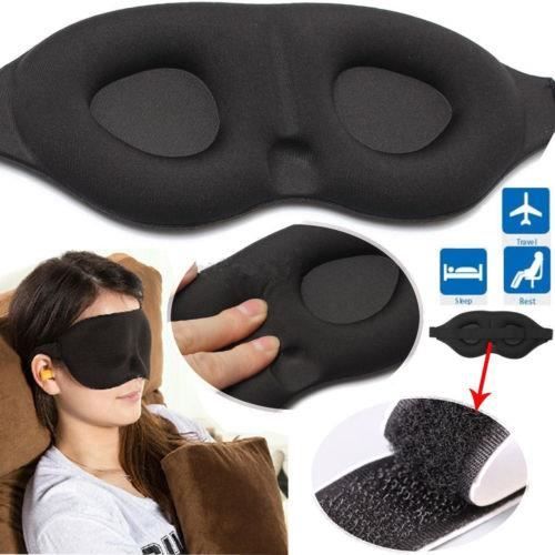 MASQUE DE NUIT SOMMEIL CACHE YEUX BANDEAU RELAXATION Anti Lumiere Anti ...
