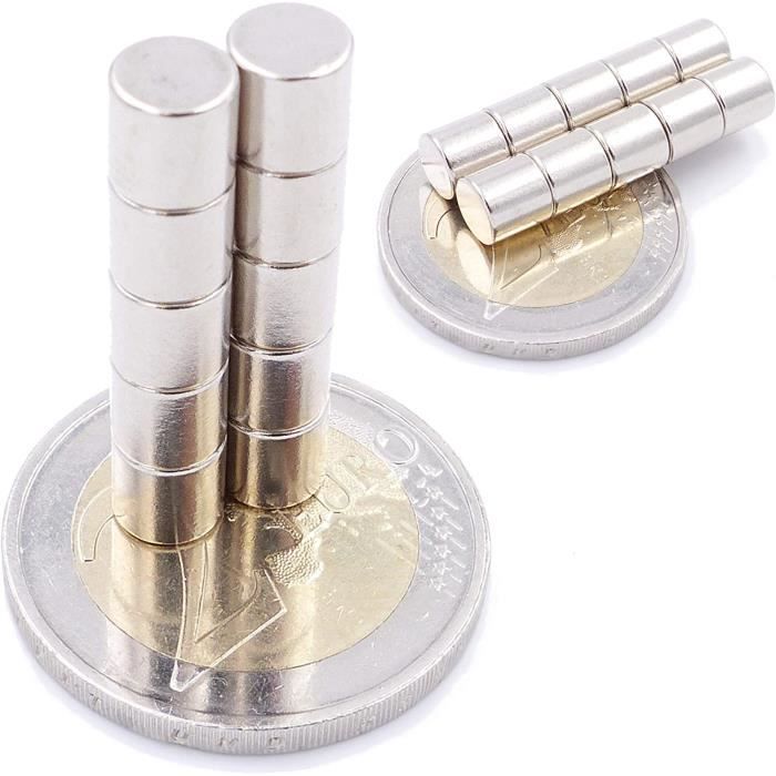 35 Mini Aimants Disques 6x6mm | N52 Niveau Le Plus Forte - Aimants en ...