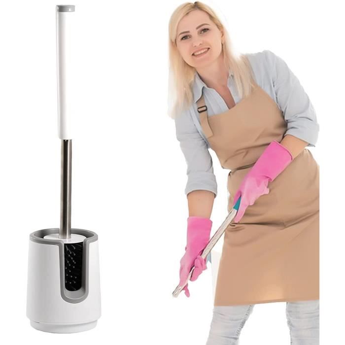 Brosse WC, Brosse de Toilette en Silicone, Balai WC Ventilée, Balayette ...