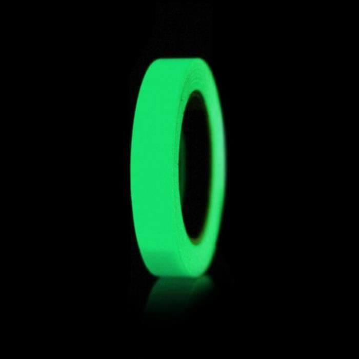 Ruban lumineux fluorescent auto-adhésif 1.5cm * 1m - 3m - Modèle: green - Cdiscount Maison