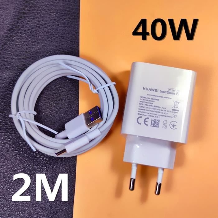 Chargeurs,Chargeur Huawei Original ue 40W 22.5W suralimentation USB ...