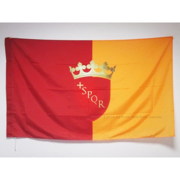 Drapeau Ville de Rome avec armes 150x90cm - Roma - Italie - Cdiscount