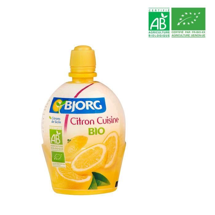 BJORG Jus de citron bio - 200 ml - Cdiscount Au quotidien