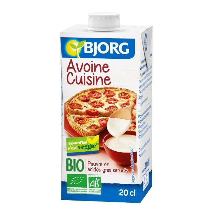 BJORG Avoine Cuisine Bio 200ml - Cdiscount Au quotidien