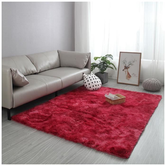 180x200cm - Tapis Shaggy Doux Salon Tapis Antidérapant Tapis à Poils ...