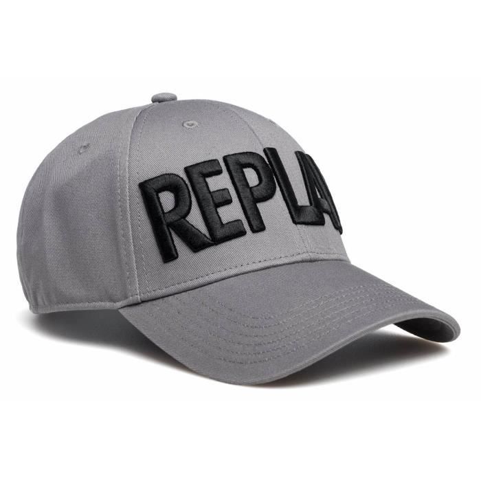 REPLAY Cap [184537] - cap casquette Dark grey / black (noir ...